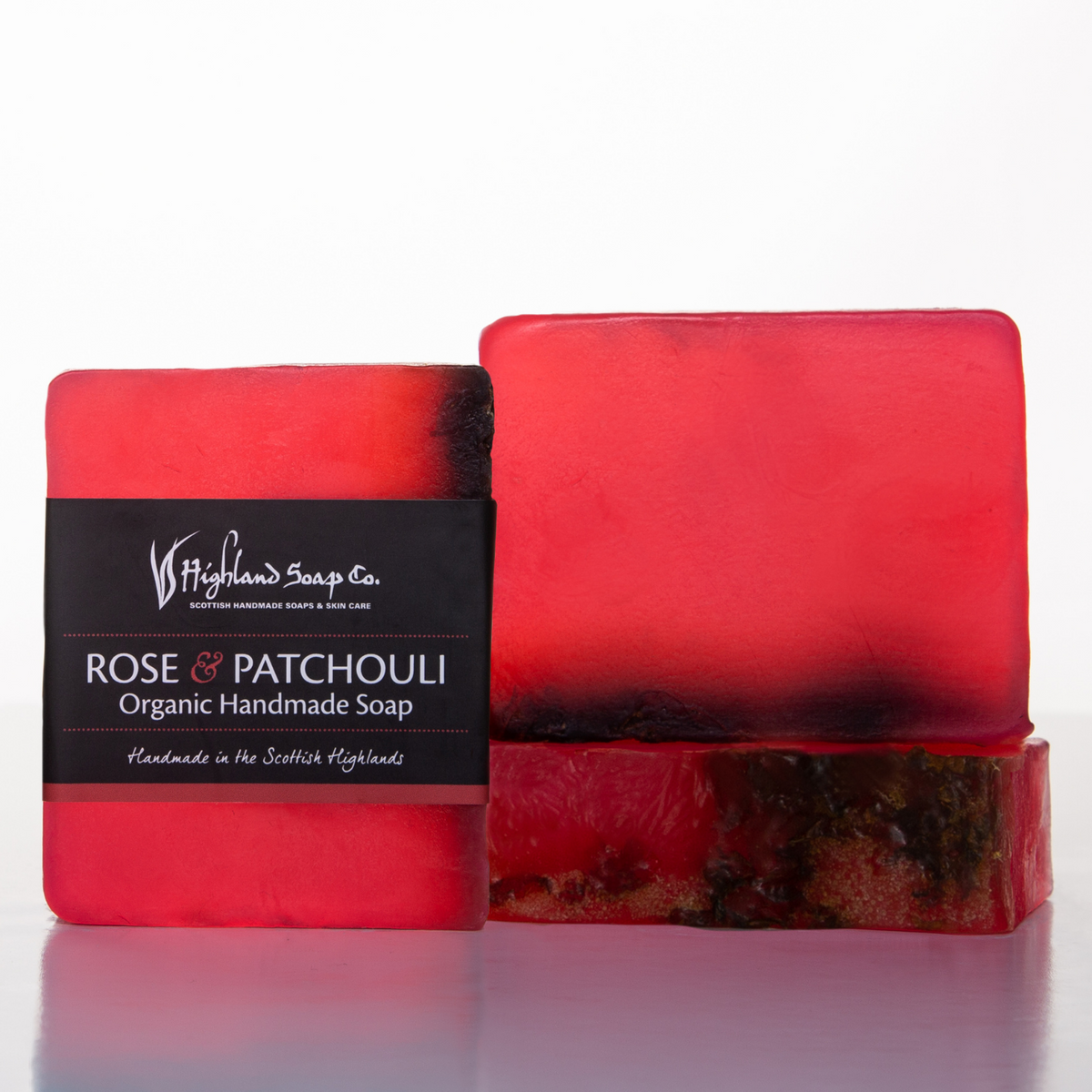Rose & Patchouli Soap 150g | Organic & Vegan | The Highland Soap Company